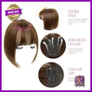 Accessories | Human Hair Topper With Bangs Swiss Lace Base Thinning ...